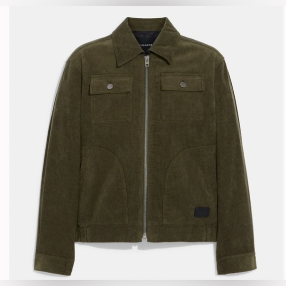 Coach | Jackets & Coats | Coach Olive Green Corduroy Jacket | Poshmark